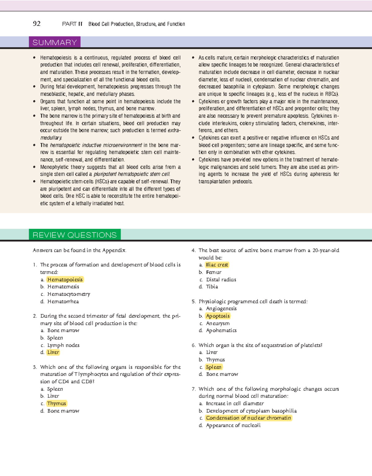 Rodaks - All about RBCs - Good luck! - 92 PART II Blood Cell Production ...
