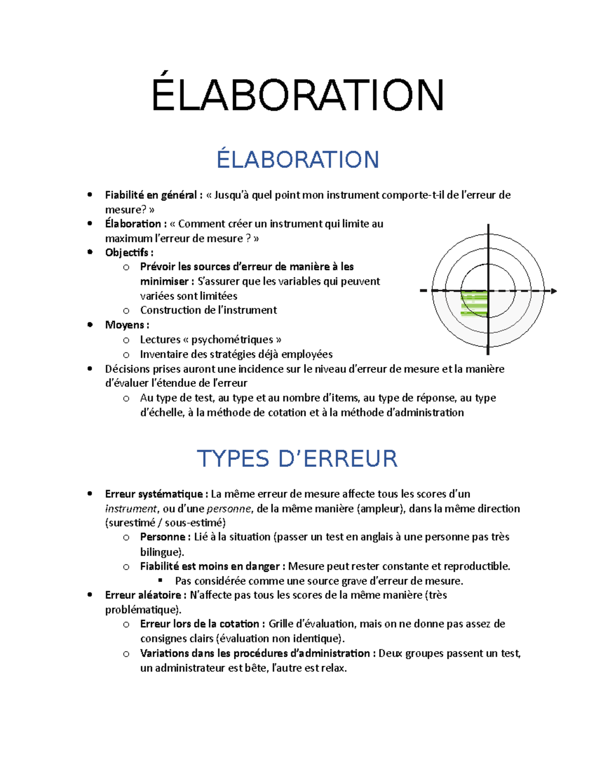 Cours 3 ( Élaboration) - Study notes - ÉLABORATION ÉLABORATION ...