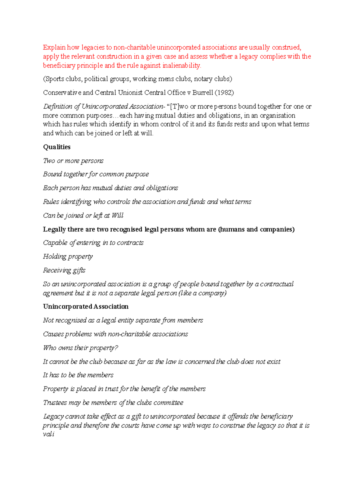 Learning outcomes 5b - Revision unit 5b - Explain how legacies to non ...