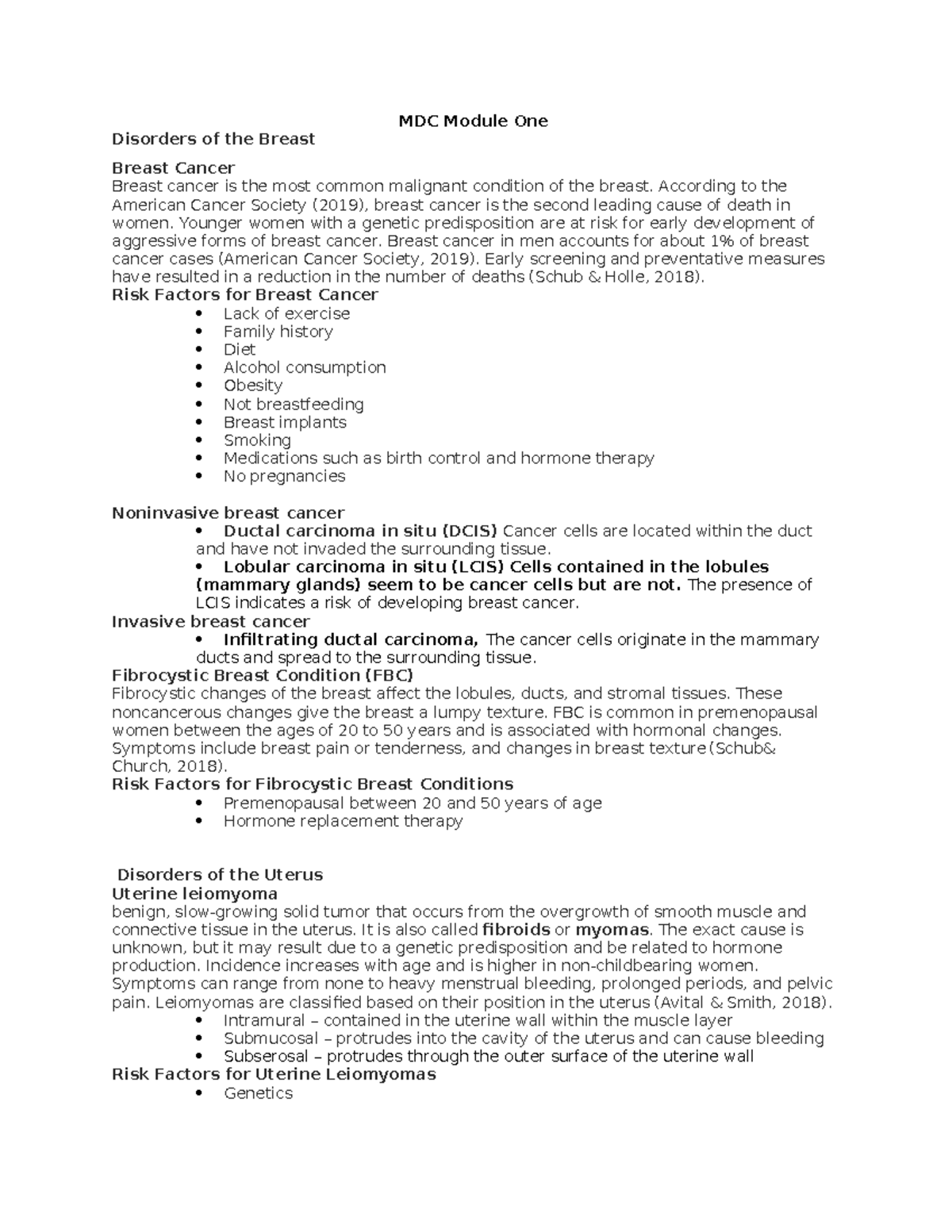 MDC 3 Practice Modules - dont use it - MDC Module One Disorders of the Breast Breast Cancer ...