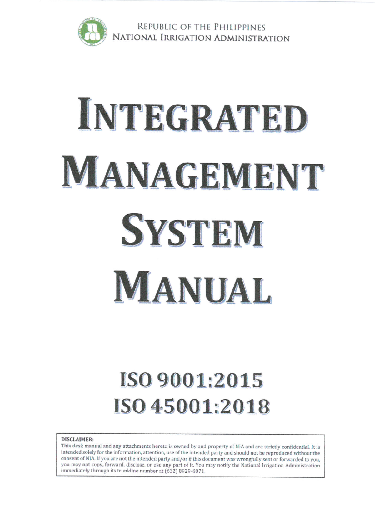 Nia-ims-manual-v6 0 - Accounting - Studocu