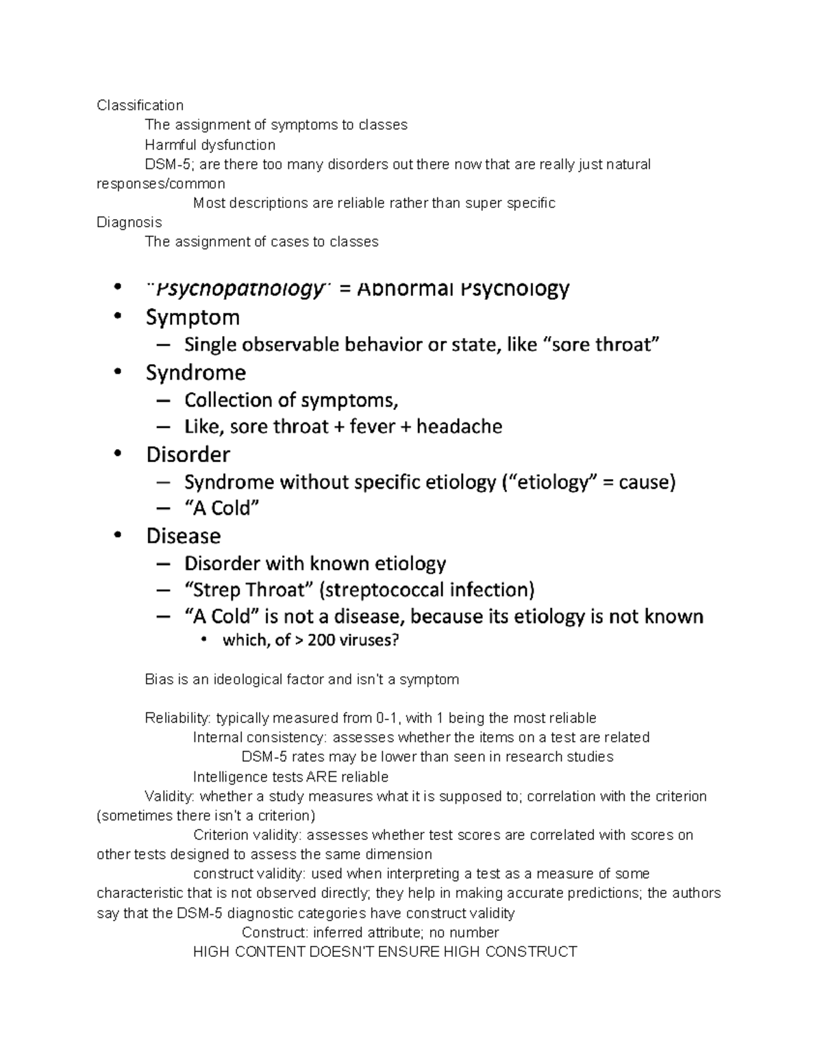 Diagnosis - Professor David Smith - Classification The assignment of ...