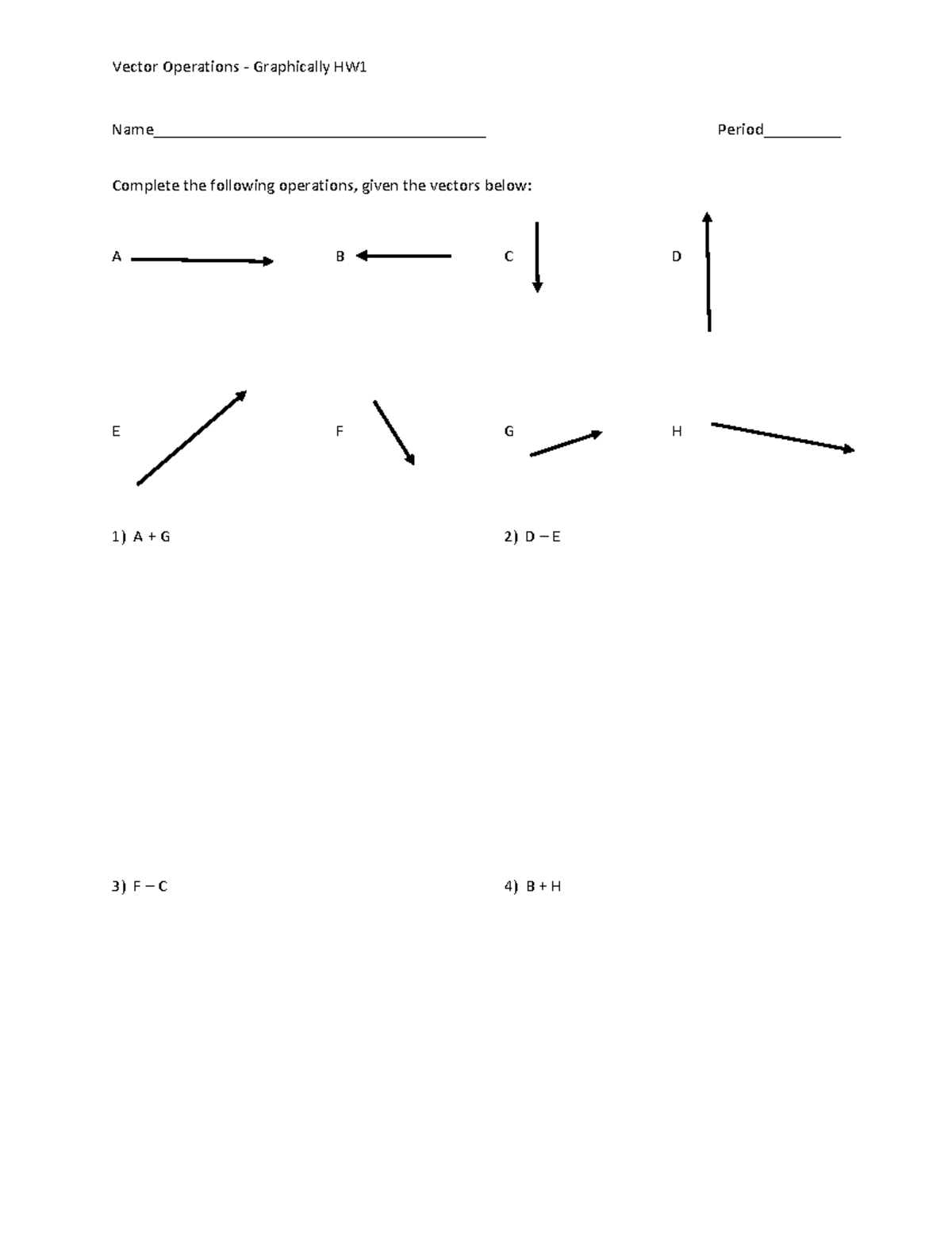 025276868 - Linear Algebra - MATHUN2010 - Vector Operations ...