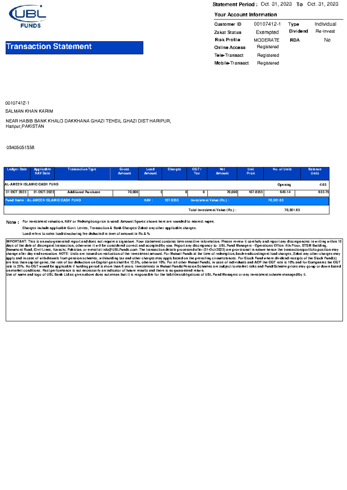 00107412-1-F22R8R2X9Y01112023160722 - Transaction Statement Statement ...