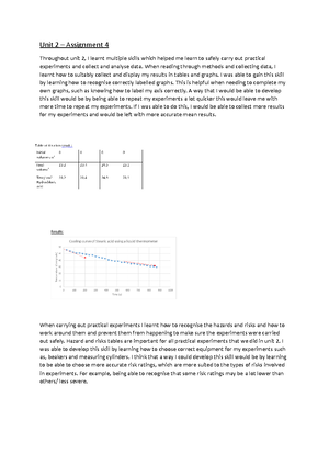 Unit 12 - Assignment 1 - Unit 12 - Assignment 1 Investigate different ...