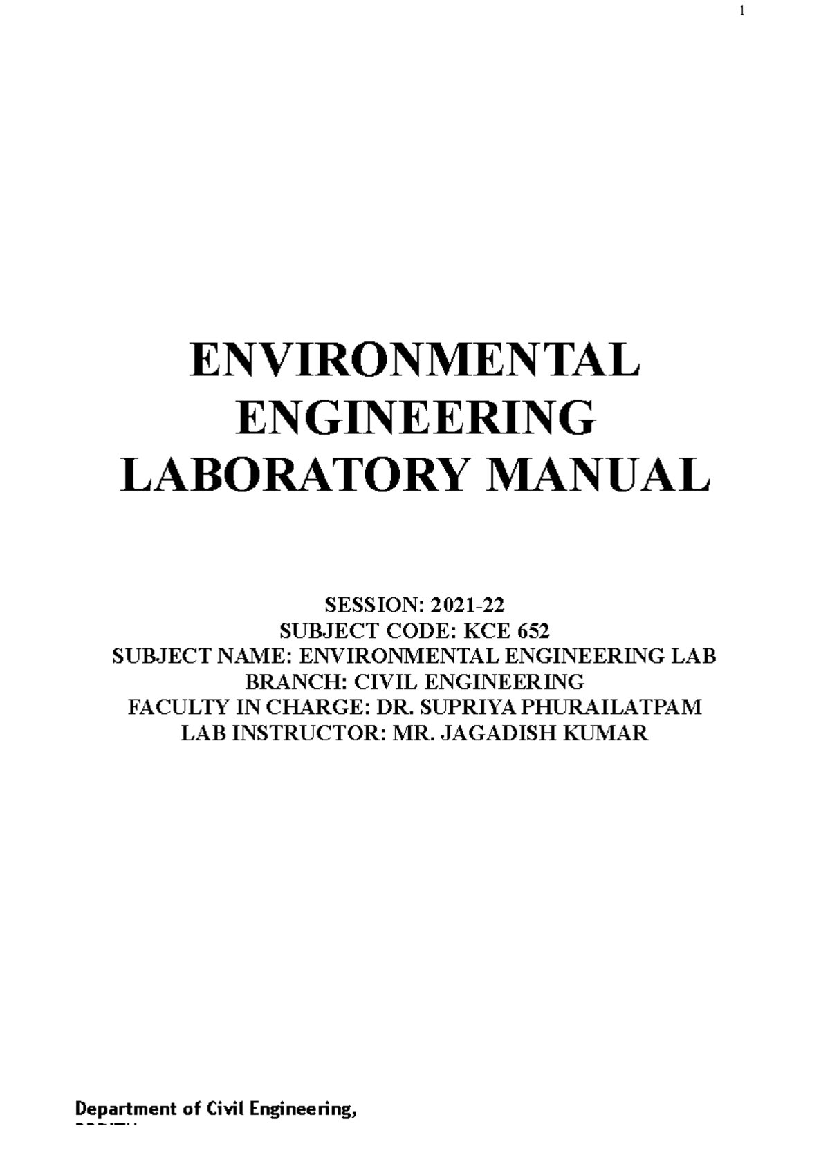 Environmental-engineering-lab-manual - 1 Department of Civil ...
