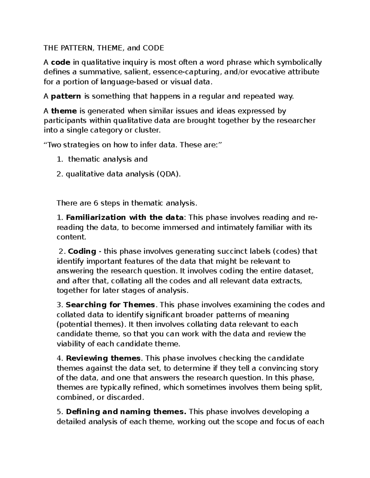 Lecture-with-activity - THE PATTERN, THEME, and CODE A code in ...