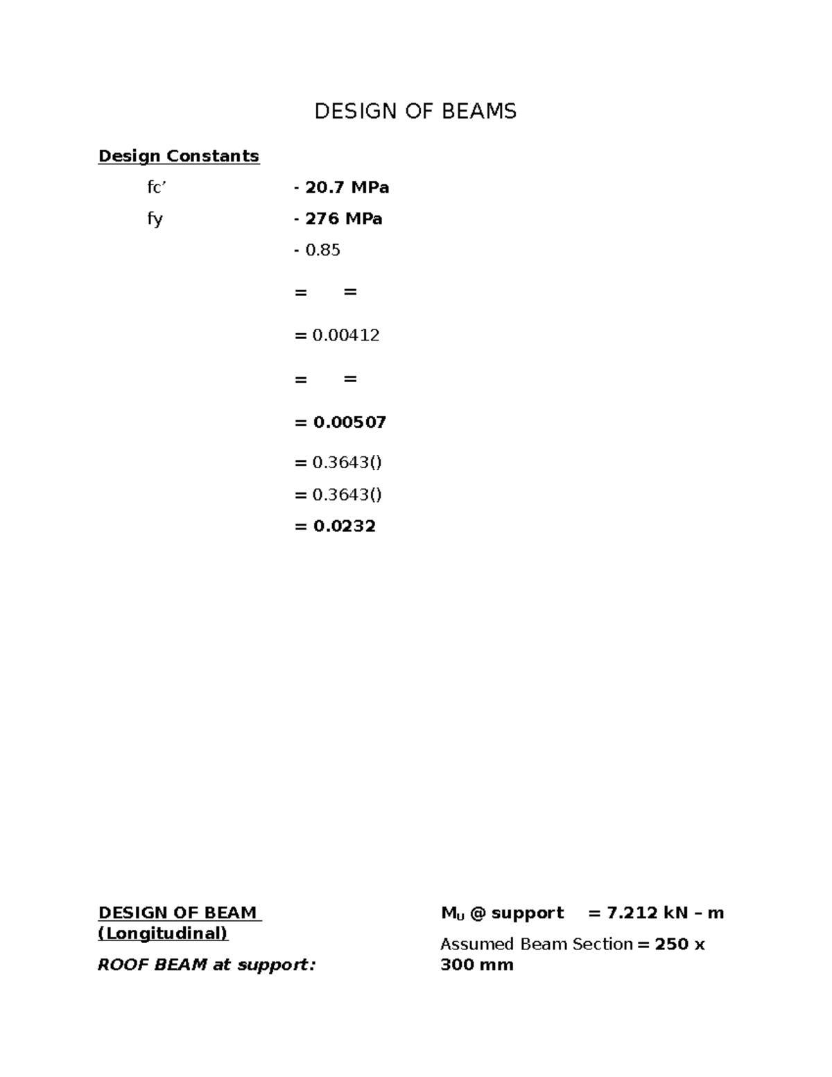 Design-OF- Beams Study - Civil Engineering - Studocu
