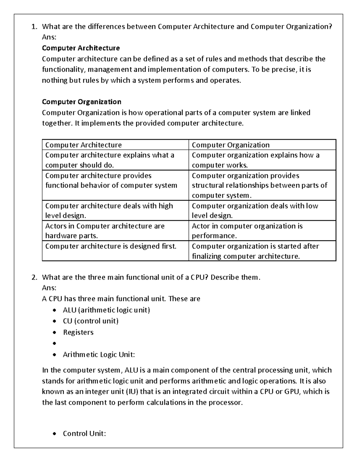 Simi Mamtutorial - tutorial ans - What are the differences between ...