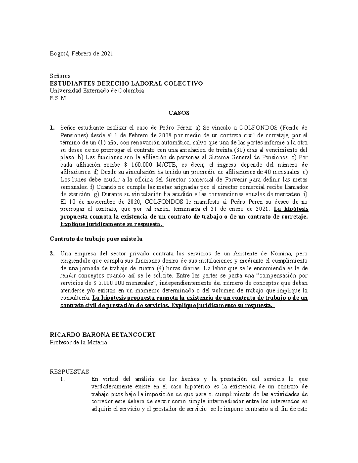 Apuntes Hacienda publica 5to - Bogotá, Febrero de 2021 Señores ...