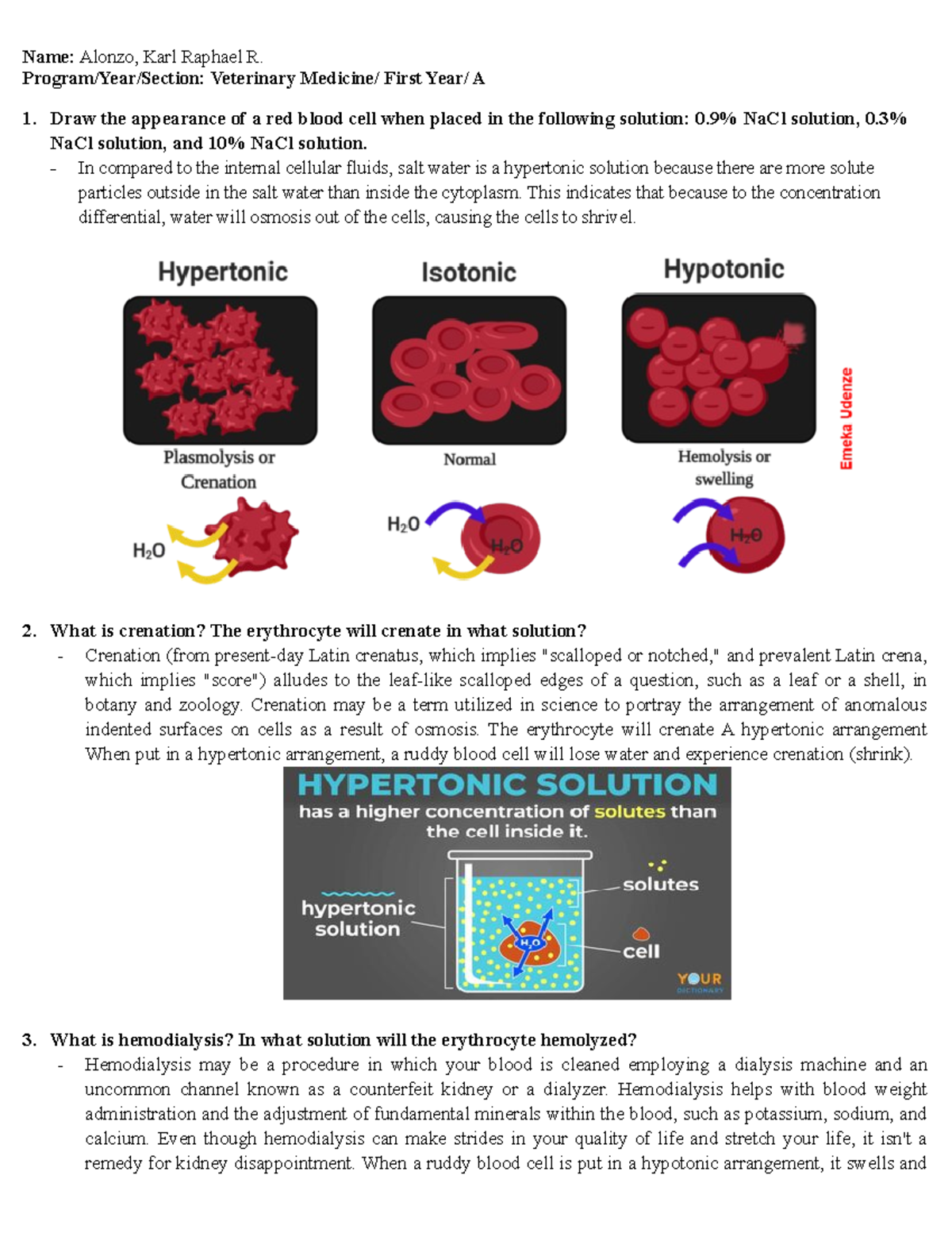 Alonzo Karl Raphael R - biochemistry - Name: Alonzo, Karl Raphael R ...