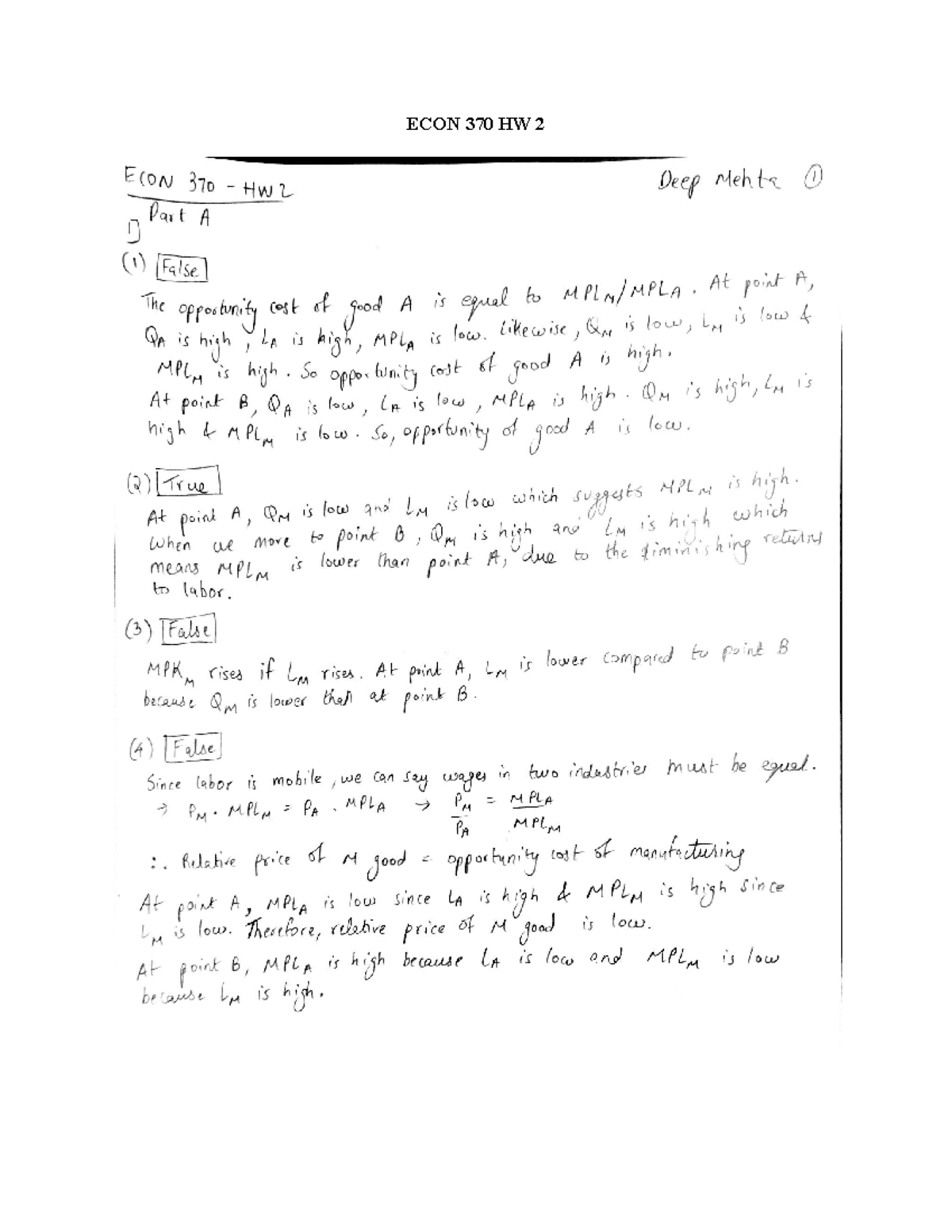 ECON 370 HW 2 - ECON 370 HW2 - ECON 370 HW 2. Immigrants lower native ...