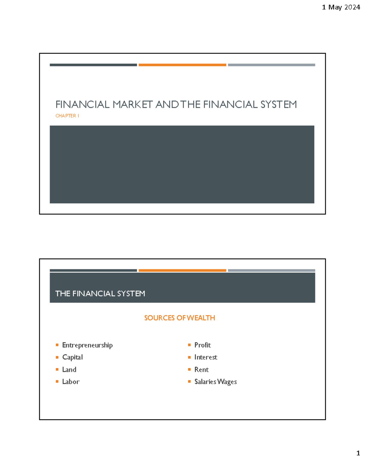 Finmar-CH1 - abdhaja - FINANCIAL MARKET AND THE FINANCIAL SYSTEM ...