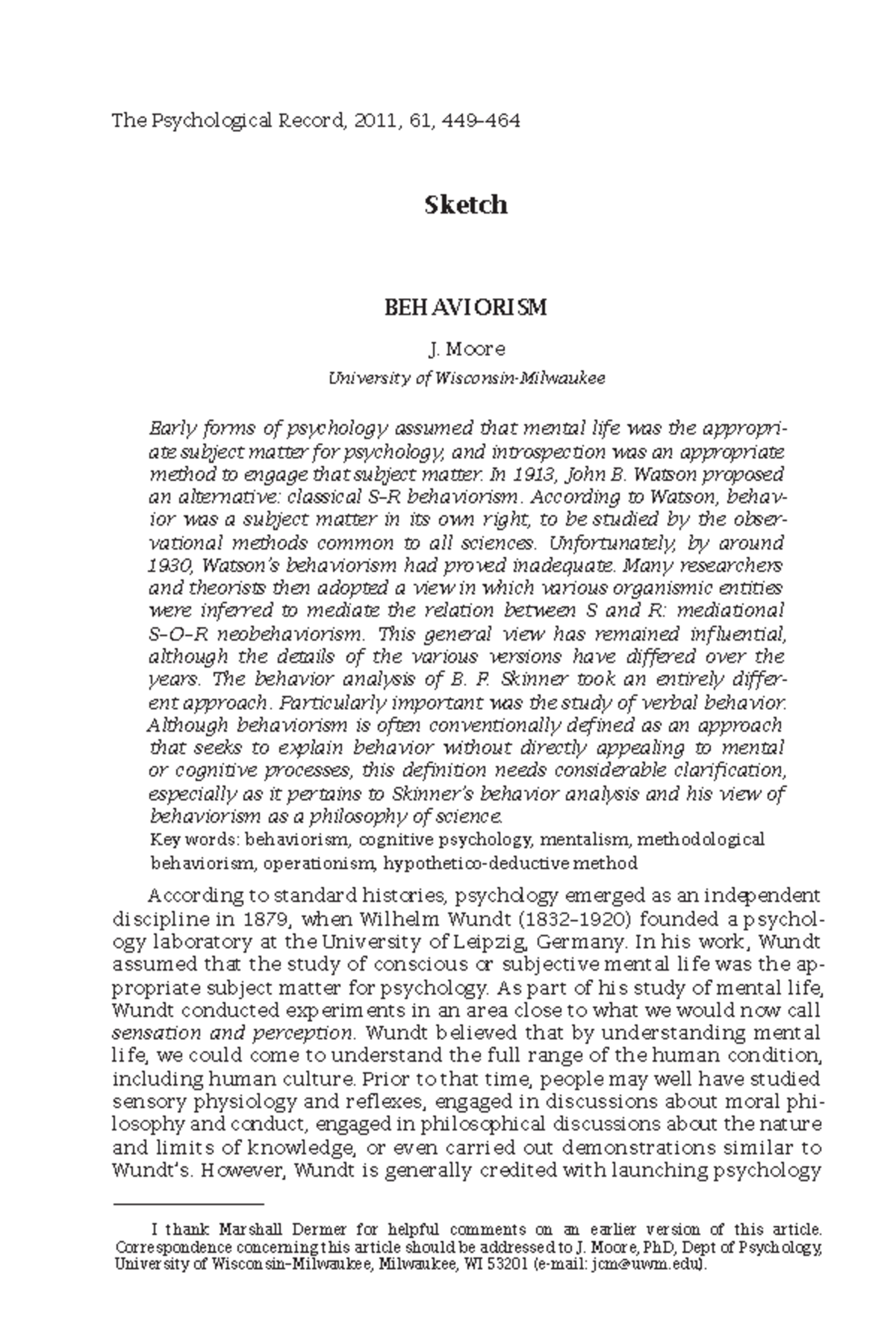 Behaviorism - Sketch 4D&'FES@D"#"U