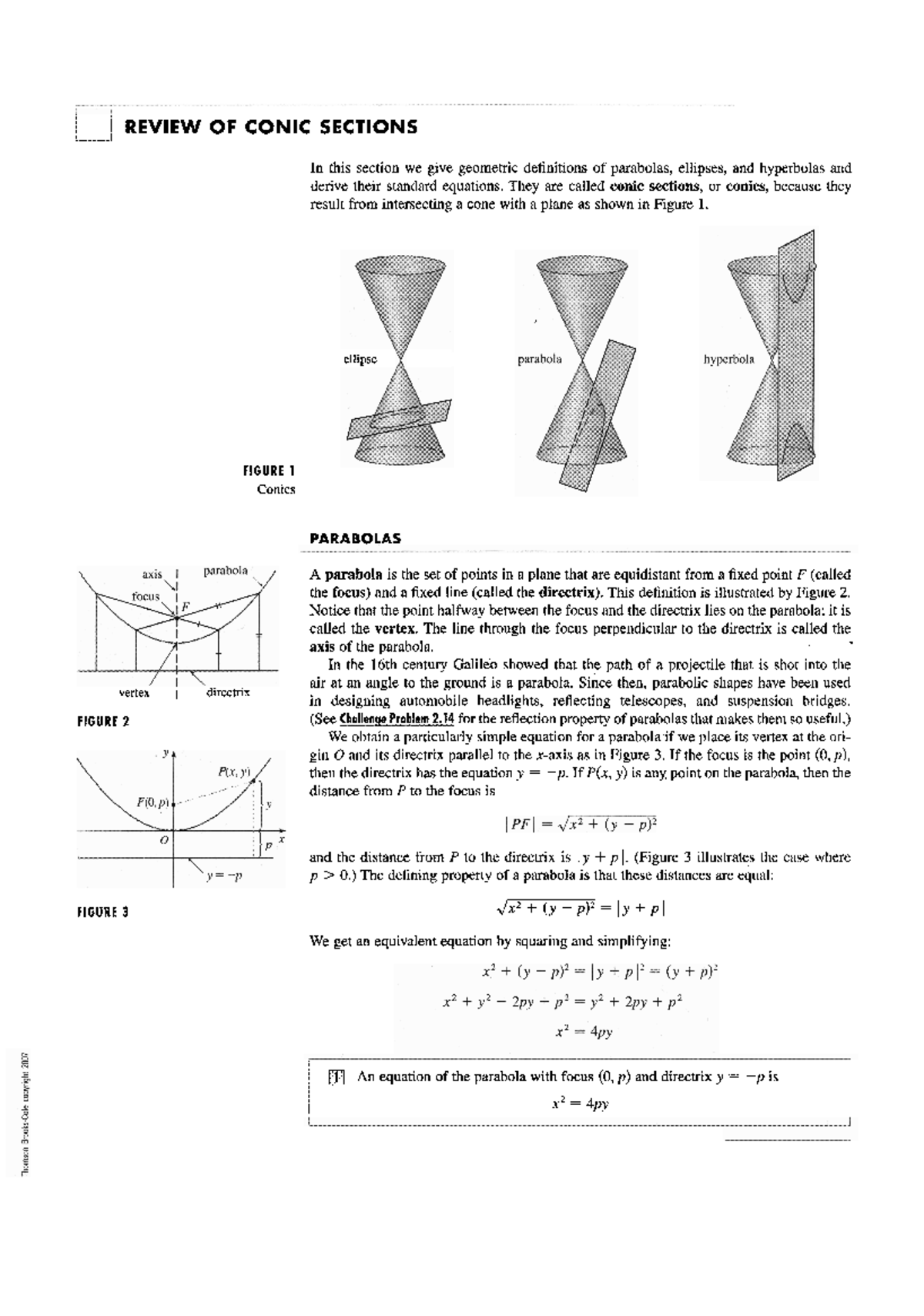 Review+of+Conic+Sections - Iii - II REVIEW O F C O N I C SECTIONS In ...