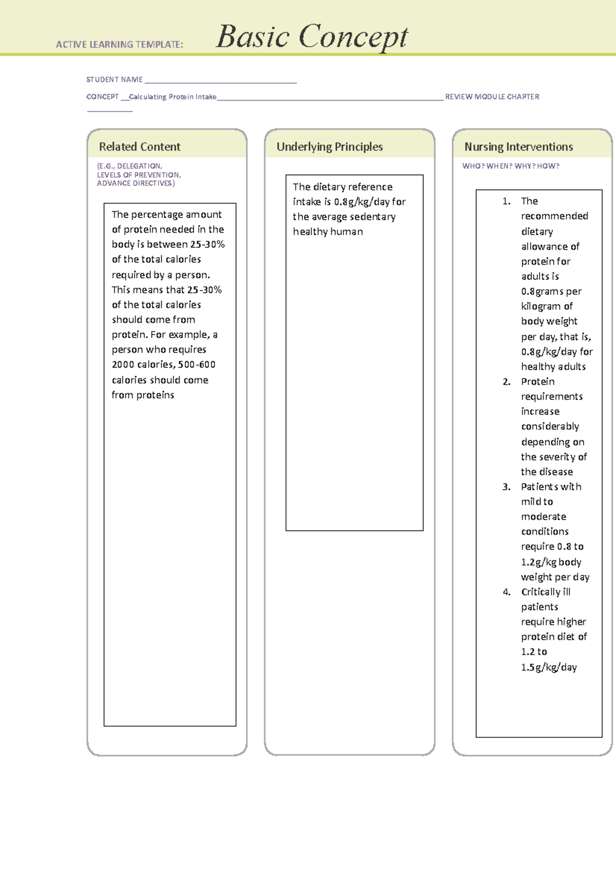 Basic Concept - Good - STUDENT NAME ...