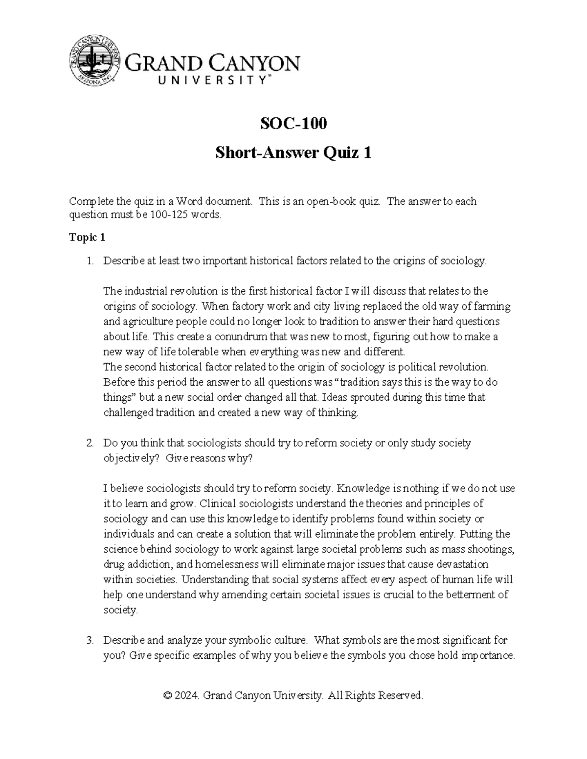 T1 Quiz - Topic 1 Short Answer Quiz - SOC- Short-Answer Quiz 1 Complete ...