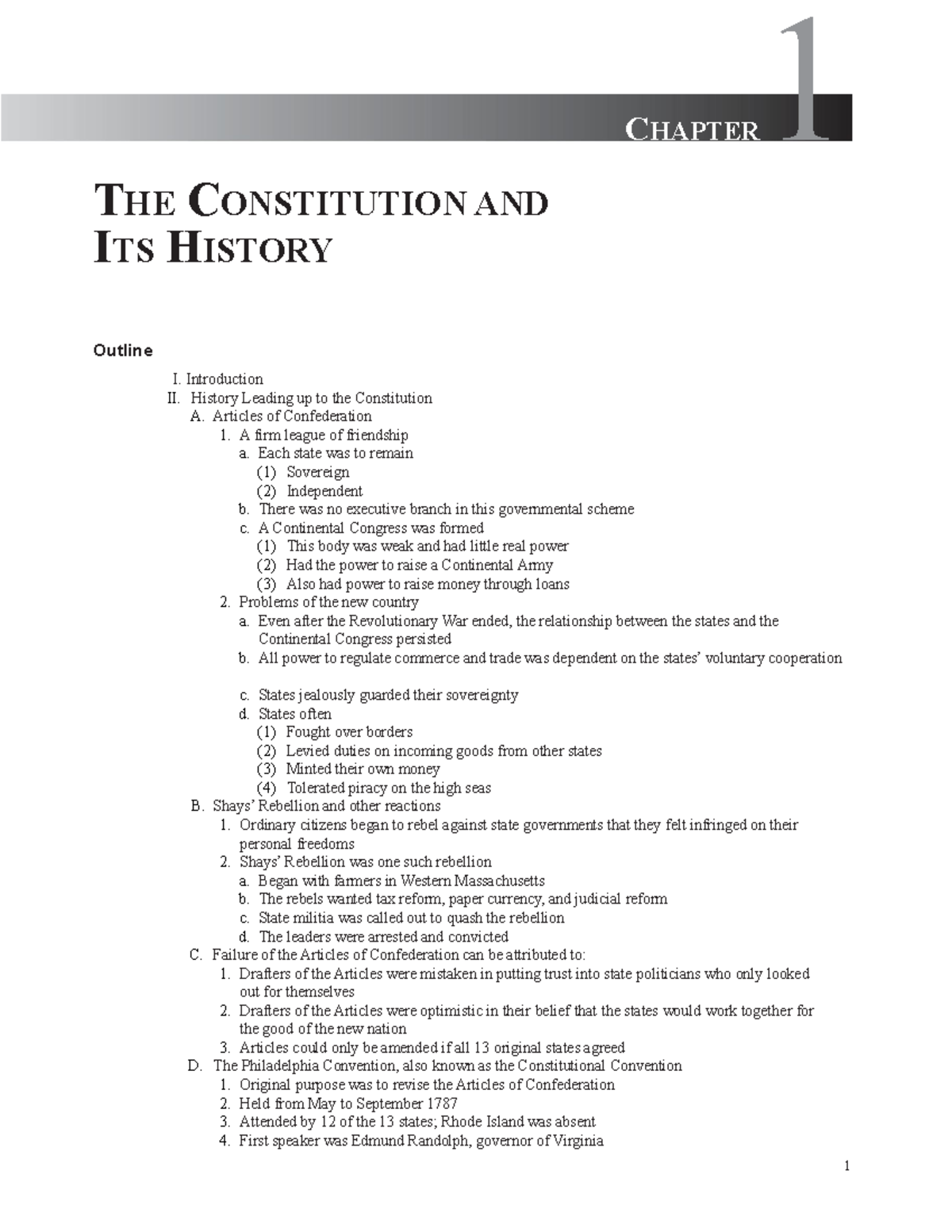 Ch01 The Constitution and Its History - THE CONSTITUTION AND ITS ...