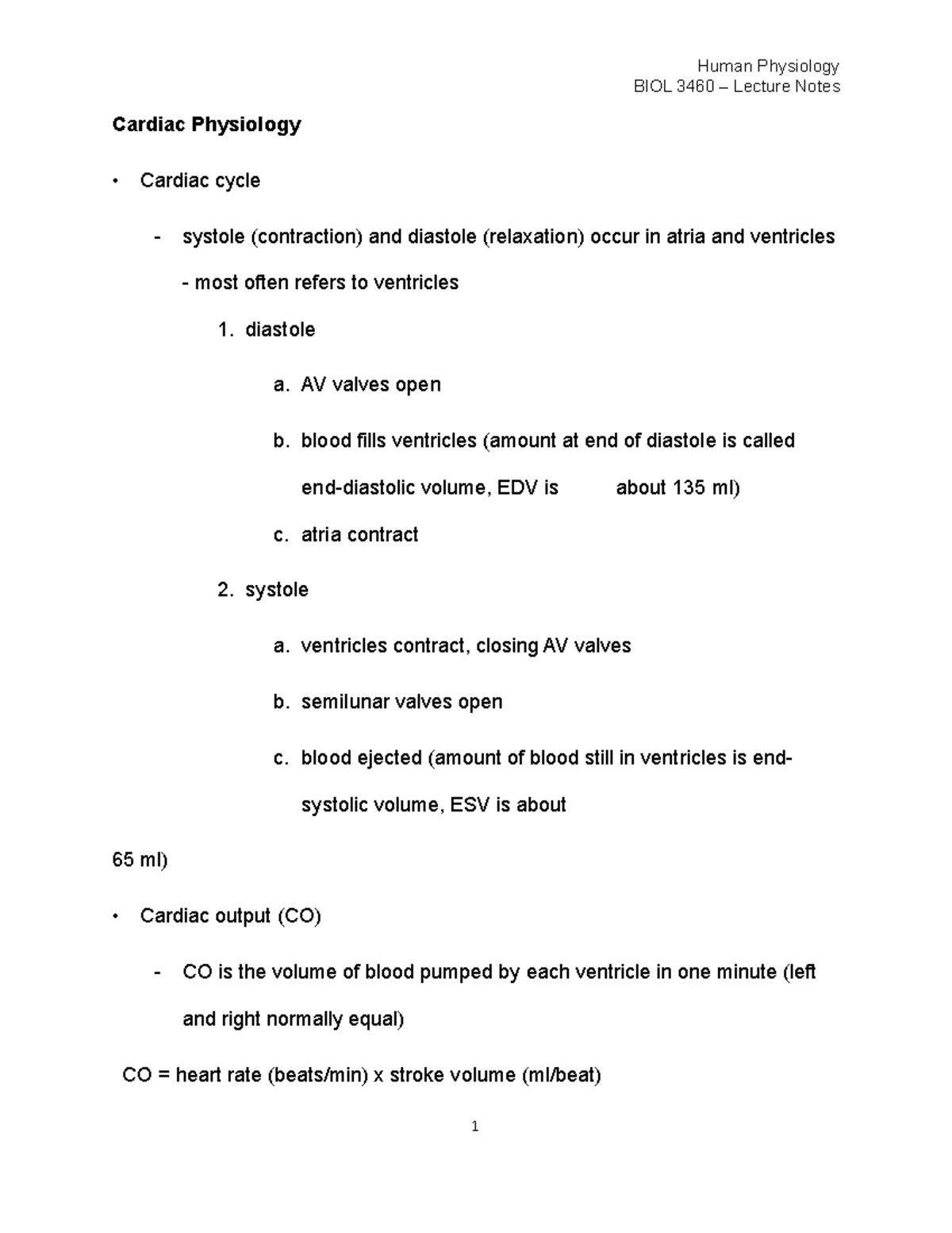 2021-BIOL- 3460- Human Physiology - Lecture-Notes-Cardiac Physiology-9B ...