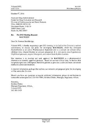Module 3 - Involves a part of CTD that is submitted to FDA for an NDA ...