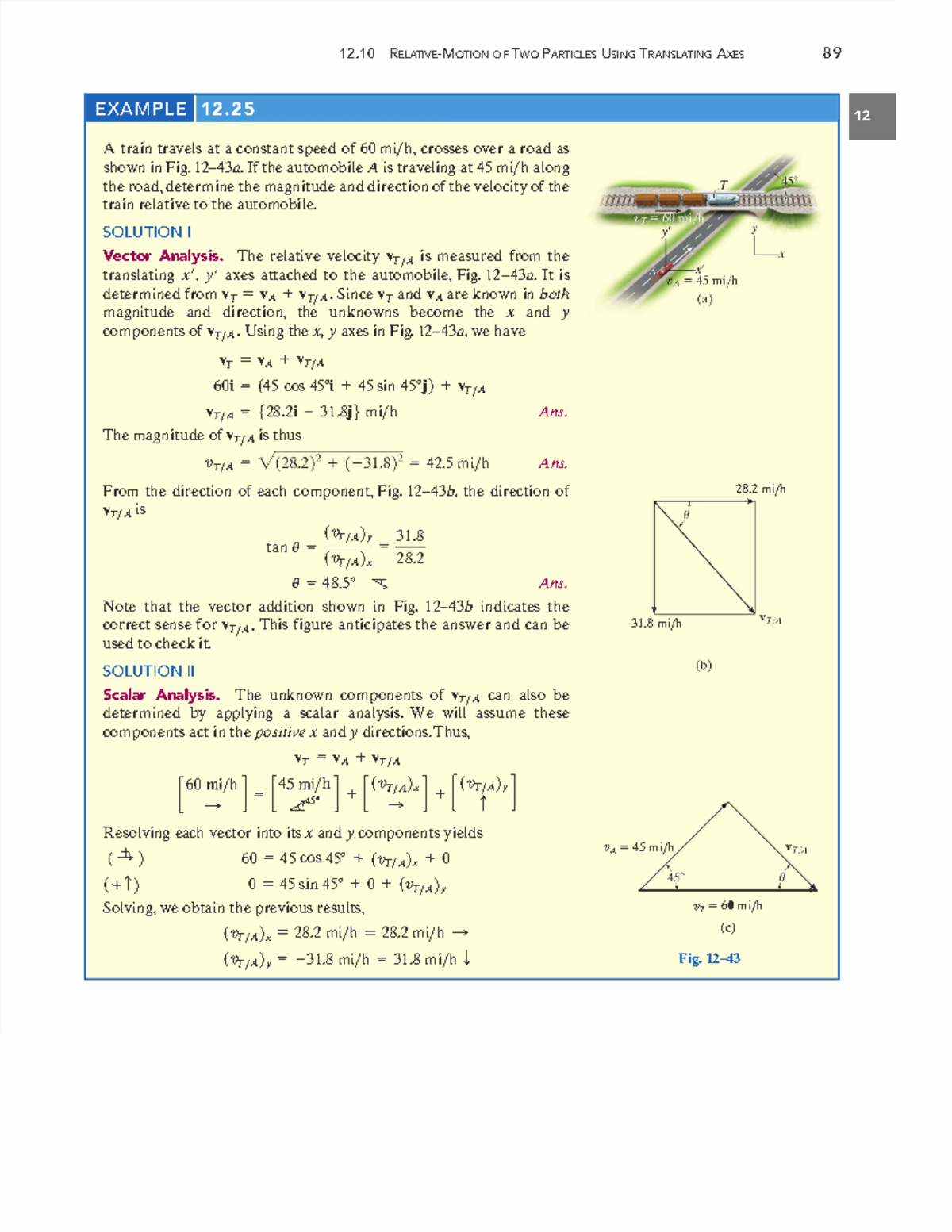 Relative-Mo TION O F Two Particles Using Translating AXES - 1 2. 1 0 RELATIVE-MoTION O F Two ...