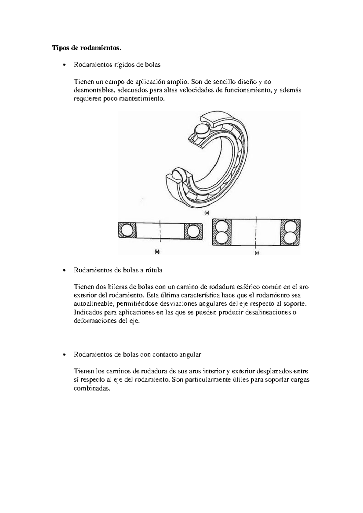 Tipos de rodamientos - Rodamientos rígidos de bolas Tienen un campo de ...