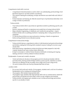 CTE 302 Notes 9 - Curriculum and evaluation in business/marketing and ...