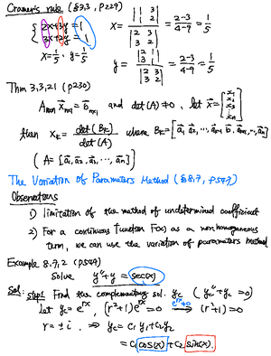 Sample Exam 1 - Mathematics 205 - The First Sample Examination - 2024 ...