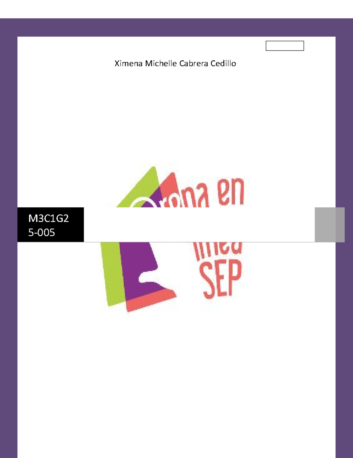 Cabrera Cedillo Ximena Michelle M03S1AI1 - Ximena Michelle Cabrera ...