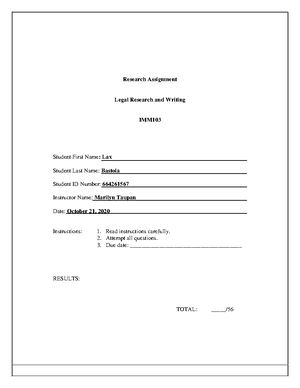 Assignment 1 - Immigration Assistant - Assignment 1 The government’s ...