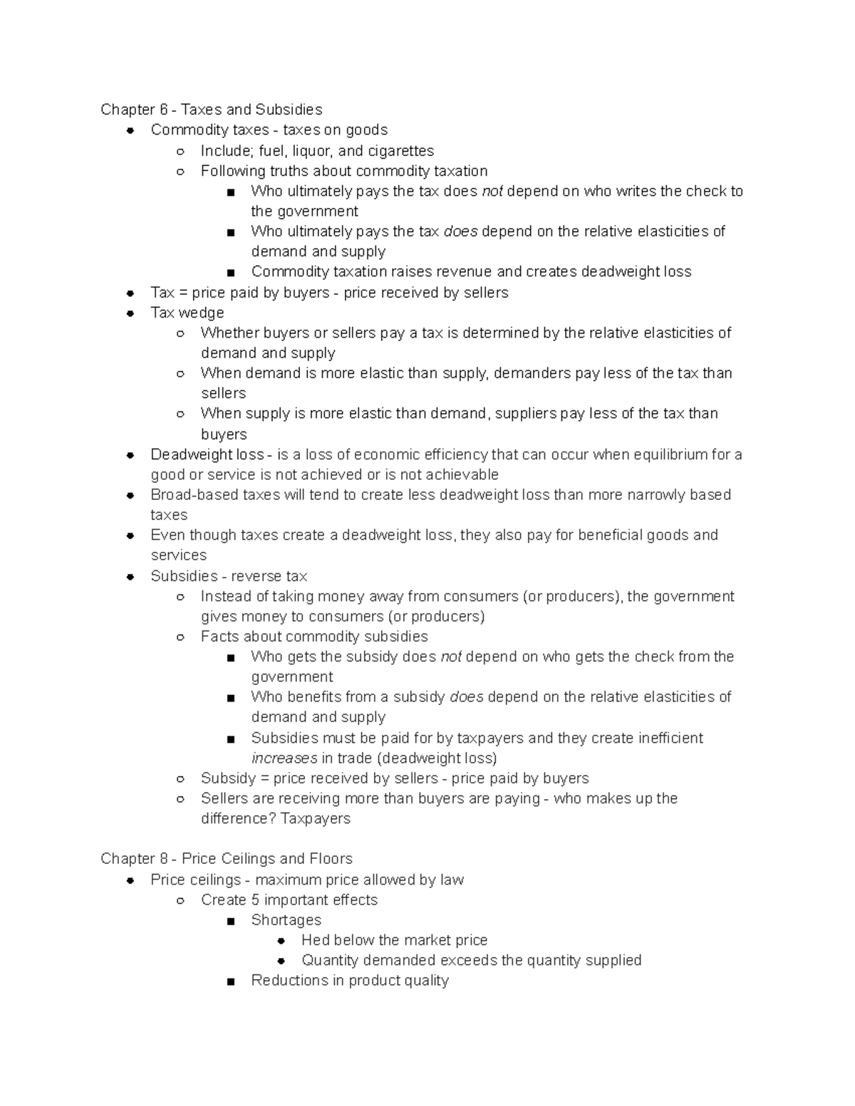 Unit 2 - Chapter Notes - Summary Principles of Microeconomics - Chapter ...
