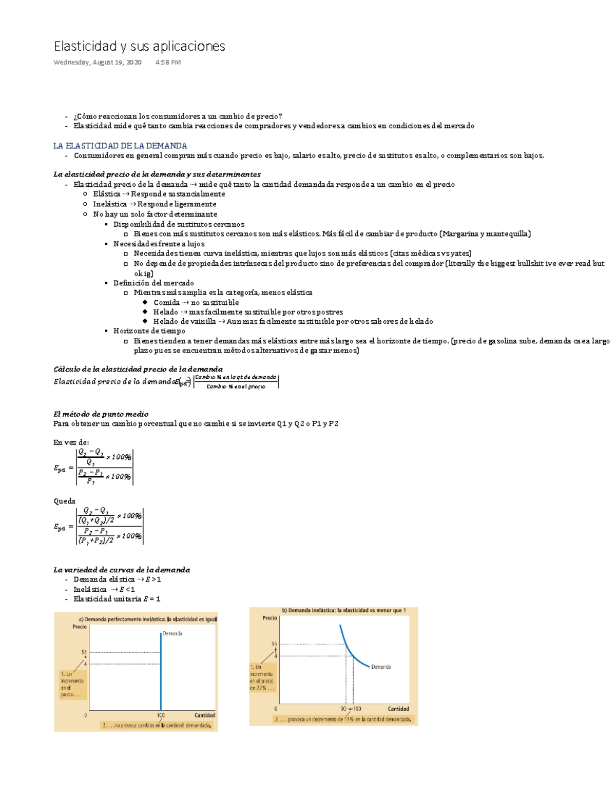 Mankiw capítulo 5: Elasticidad - Warning: TT: undefined function: 32 - Studocu