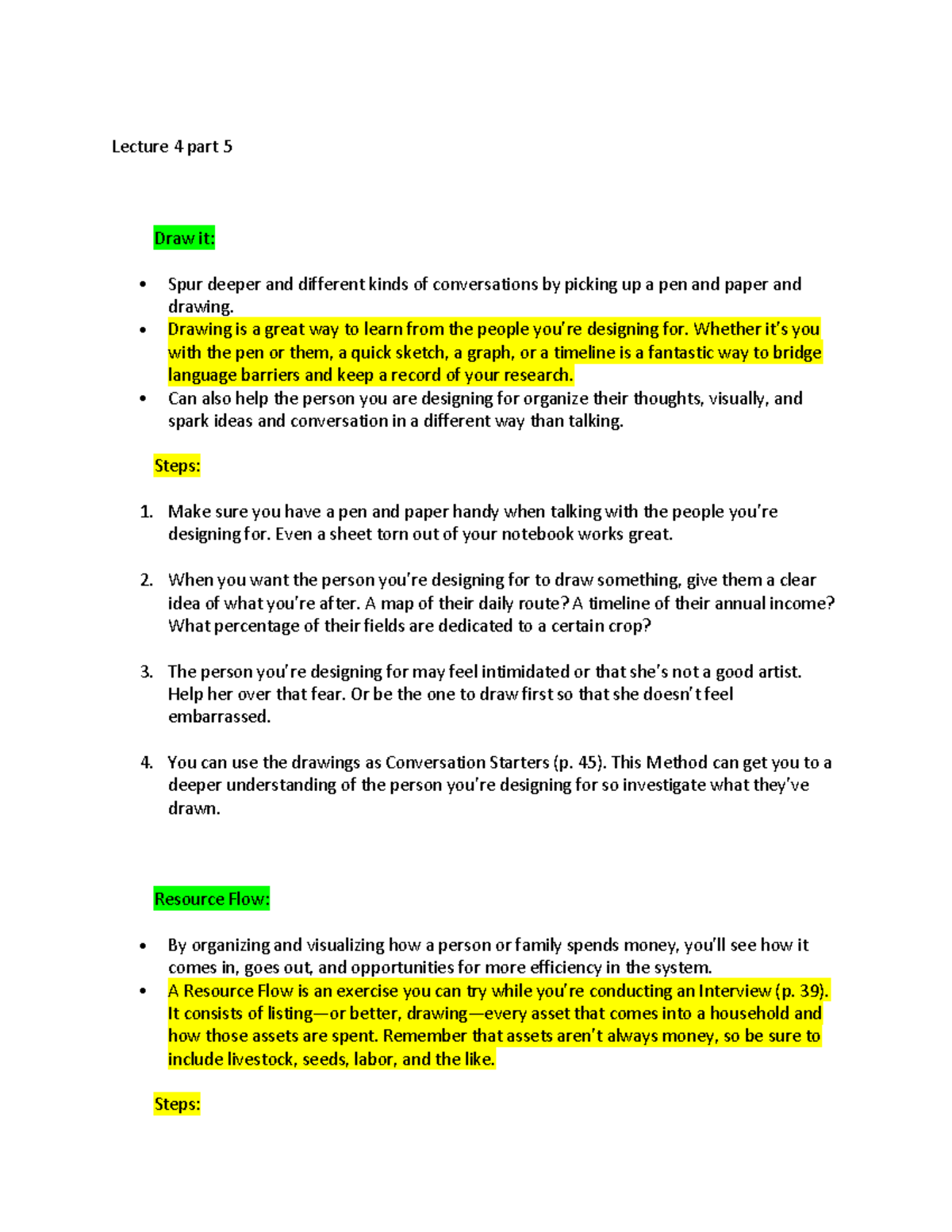 Lecture 4 part 5 - Lecture 4 part 5 Draw it: Spur deeper and different kinds of conversations by ...