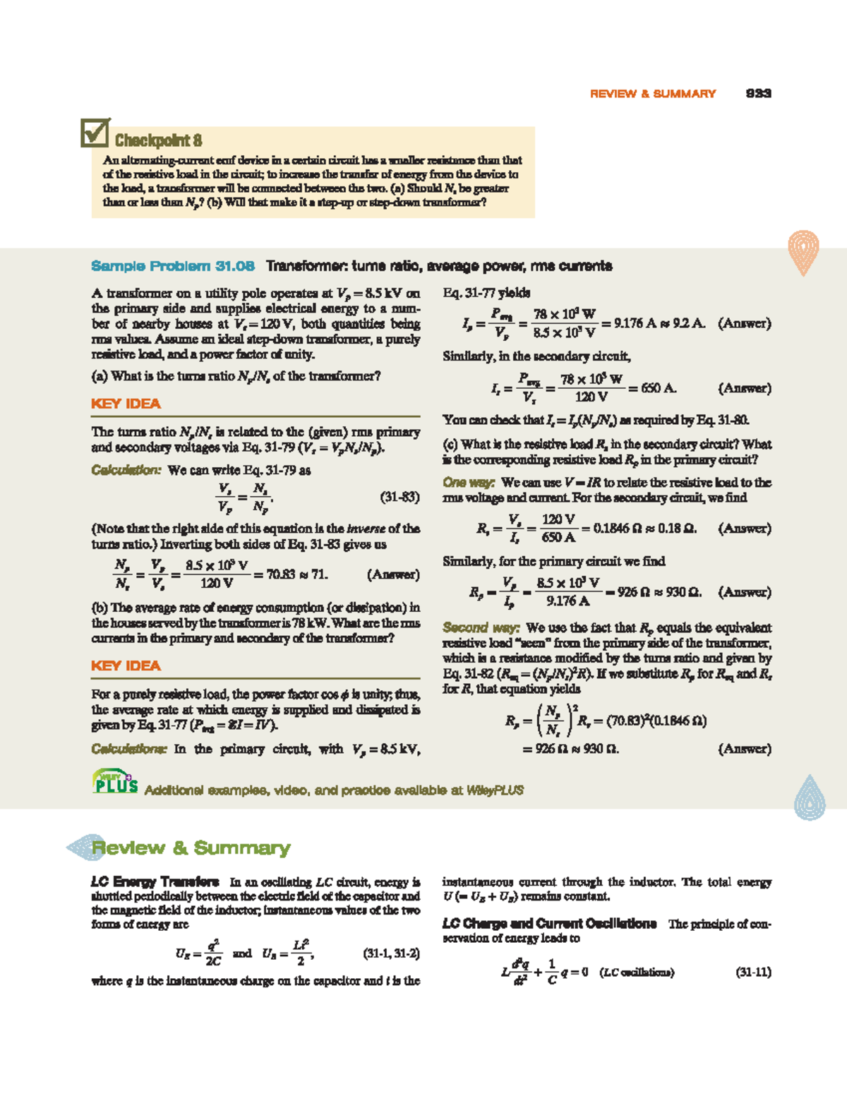 Summary For Chapters 31 32 33 i - Phys 1004 - Studocu