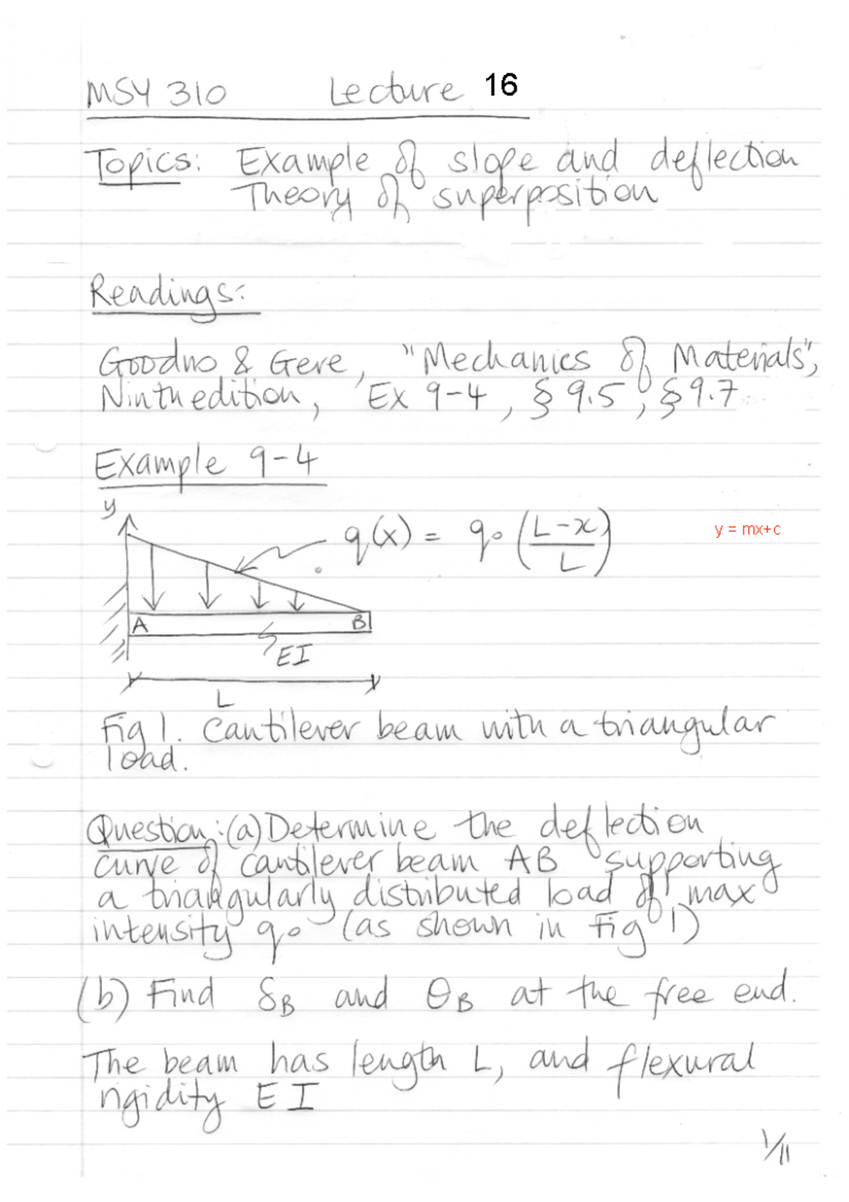 L16 Deflection examples and theory of superposition rev -annotated ...