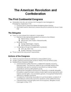 Chapter 2 Outline - Summary History Of The United States To 1876 ...