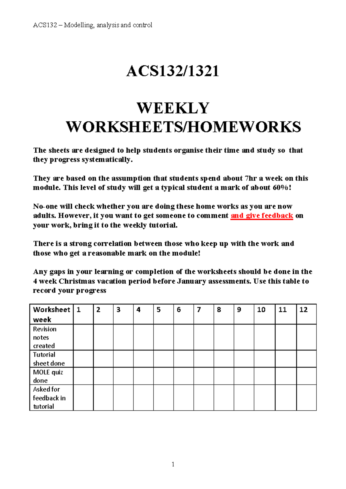 acs132_workbook - ACS132 - Sheffield - Studocu