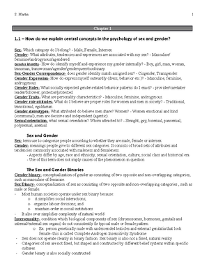 Psychology of Gender - reading for units 1-4, - PSYCH 2660 - U of M ...