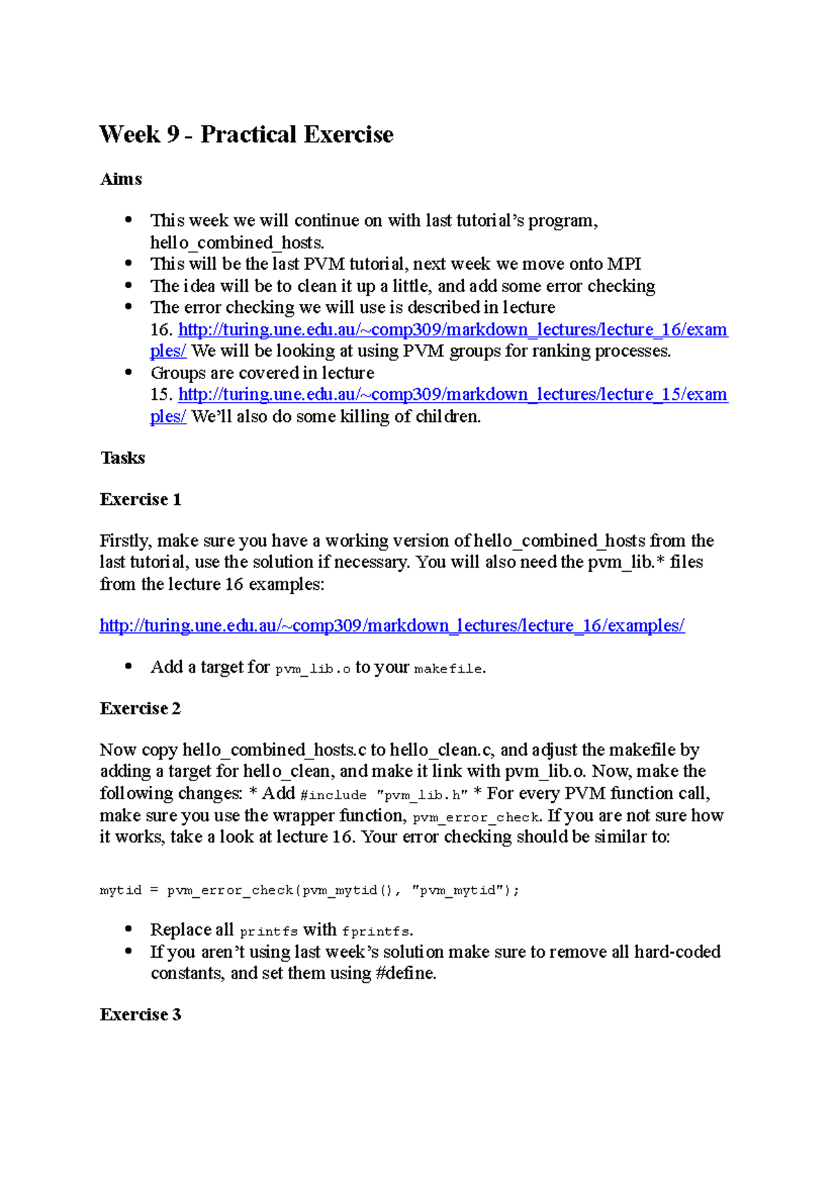COMP309 2016 Tutorial - Week 9 - Week 9 - Practical Exercise Aims This ...