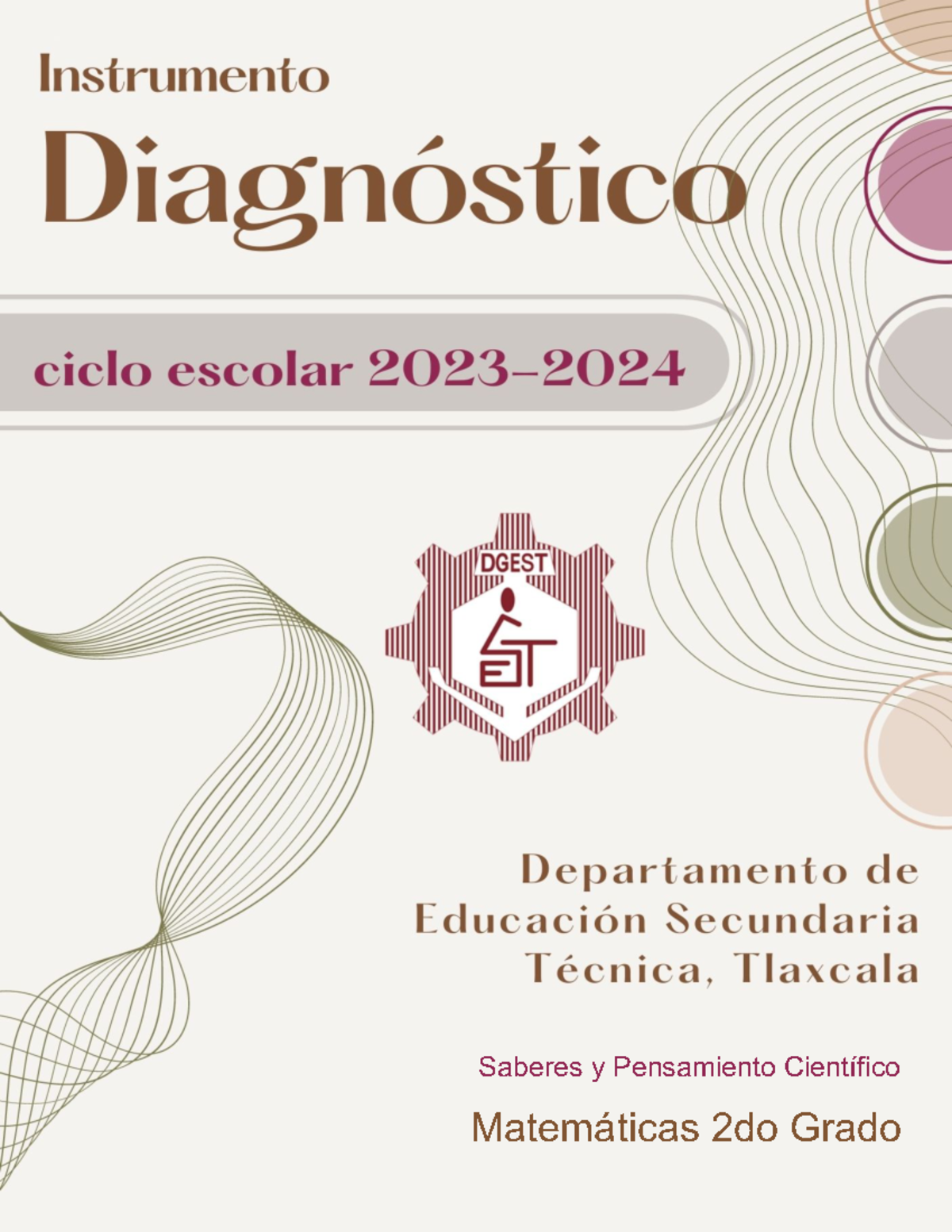 Examen Diagnostico Matemáticas 2 Ciclo Escolar 2023-2024 - Matemáticas ...