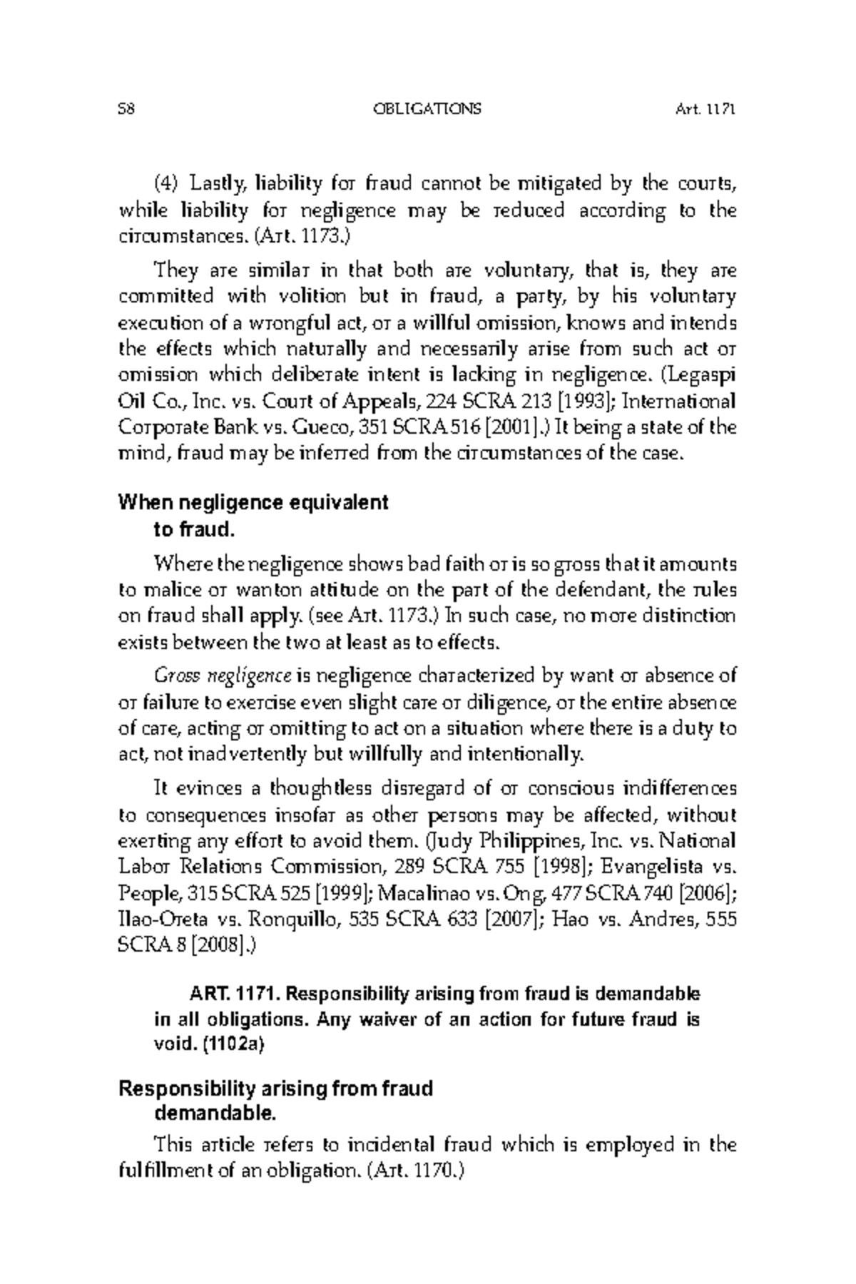 Oblicon -20 - Book: Hector De Leon - 58 OBLIGATIONS (4) Lastly ...