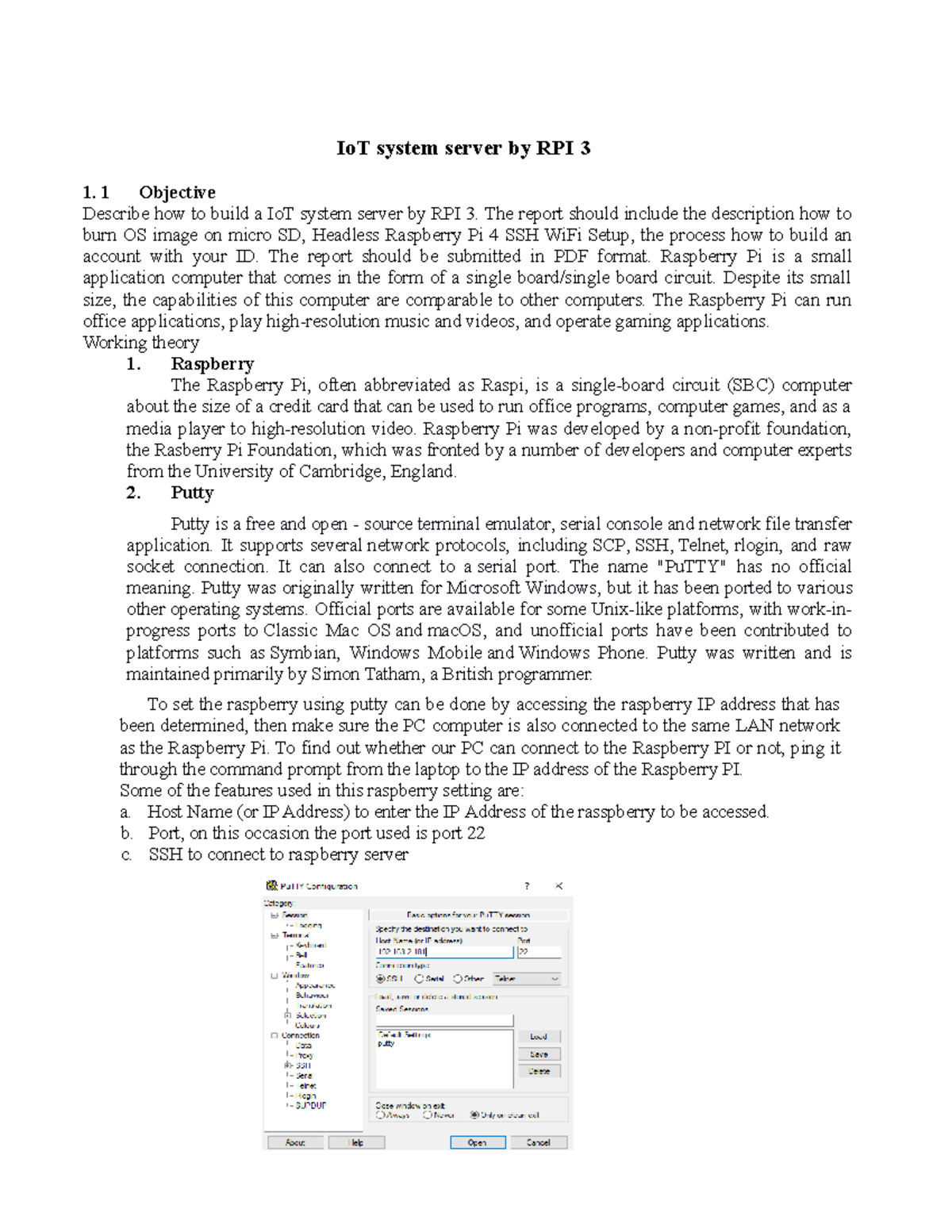 Thingspeak Practice Of Iot Iot System Server By Rpi 3 1 Objective Describe How To Build A Iot 5556