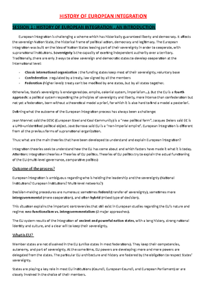 Theories of European integration - Theories of European integration ...