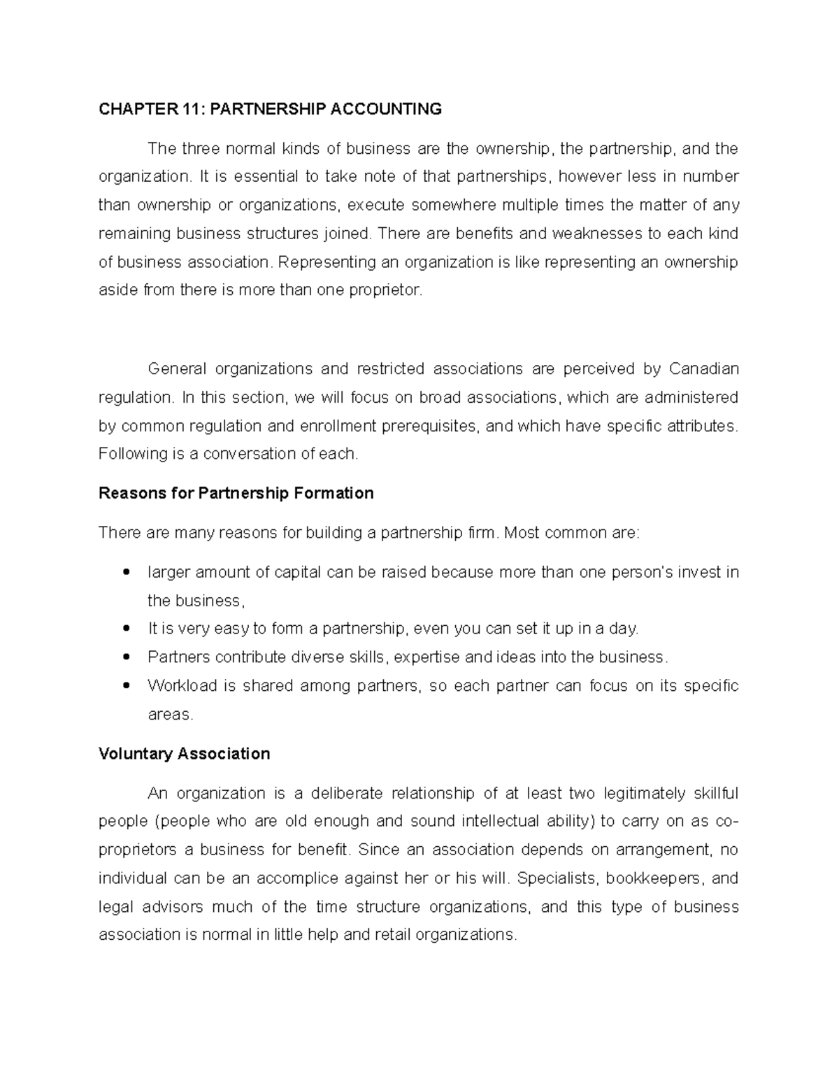 Chapter 11- Partnership Accounting - CHAPTER 11: PARTNERSHIP ACCOUNTING ...