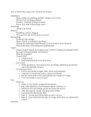 Philosophy 101 Notes - Why philosophy? “It is without doubt the ...