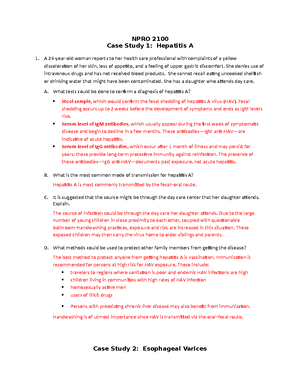 Case Study HIV - NPRO 2100 Case Study Human Immunodeiciency Virus (HIV ...