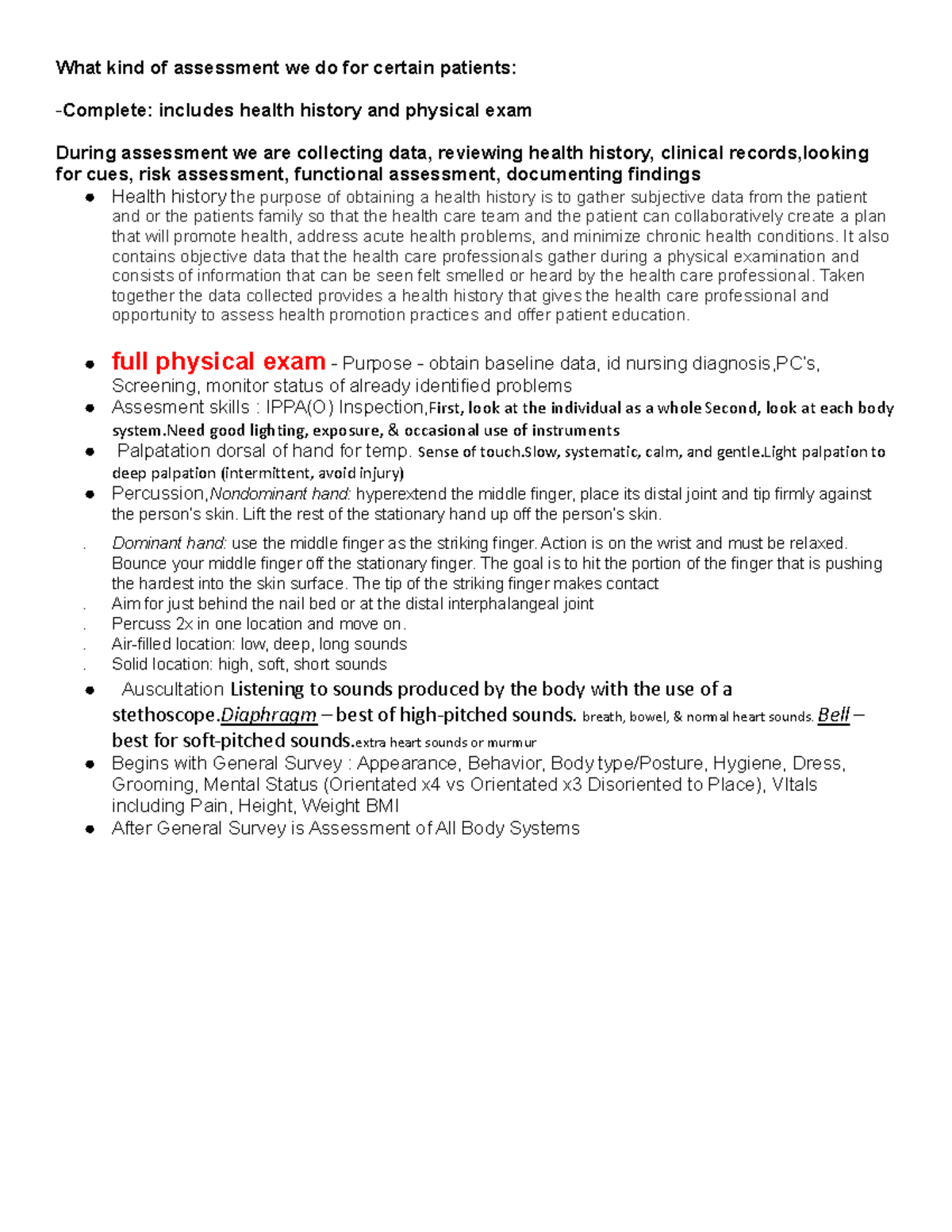 Test # 1 New - Study Guide for first Exam - What kind of assessment we ...