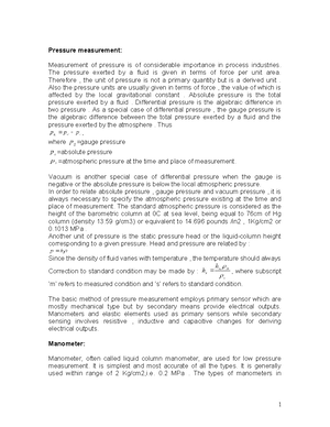 Pressure transmission - The standard pneumatic signal range is 0 to 0 ...