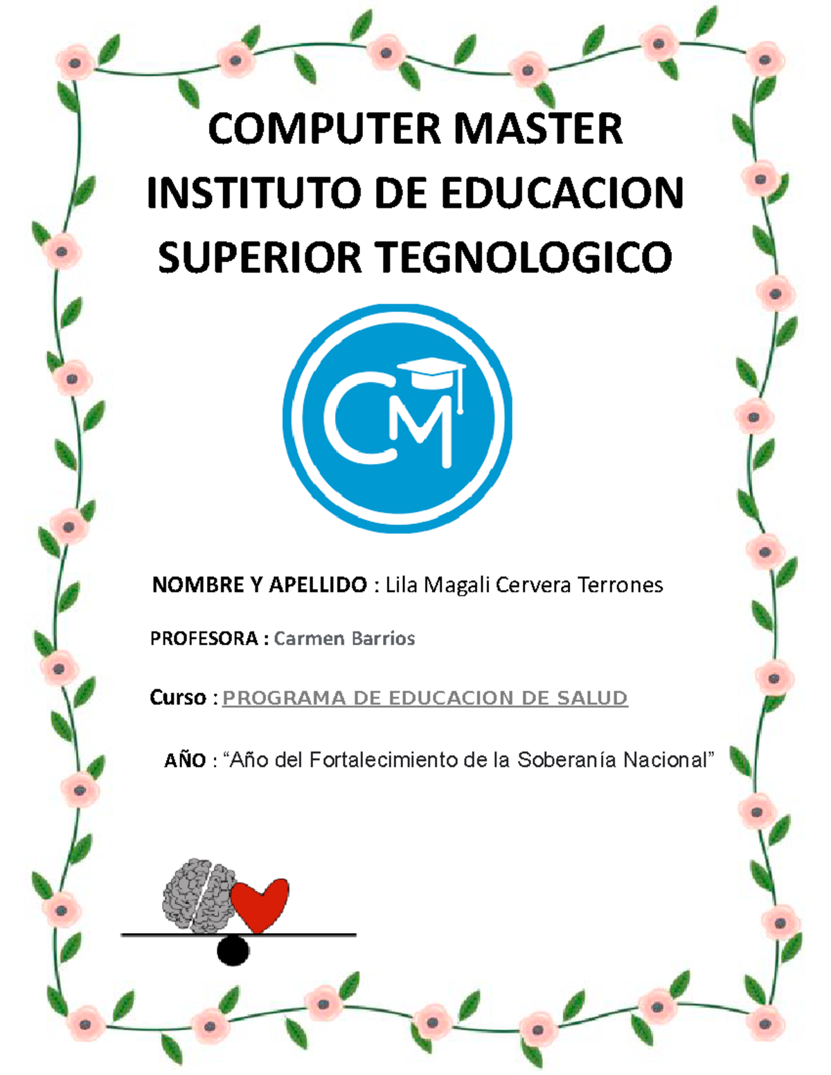 Resumen - muy bonitooo - COMPUTER MASTER INSTITUTO DE EDUCACION ...