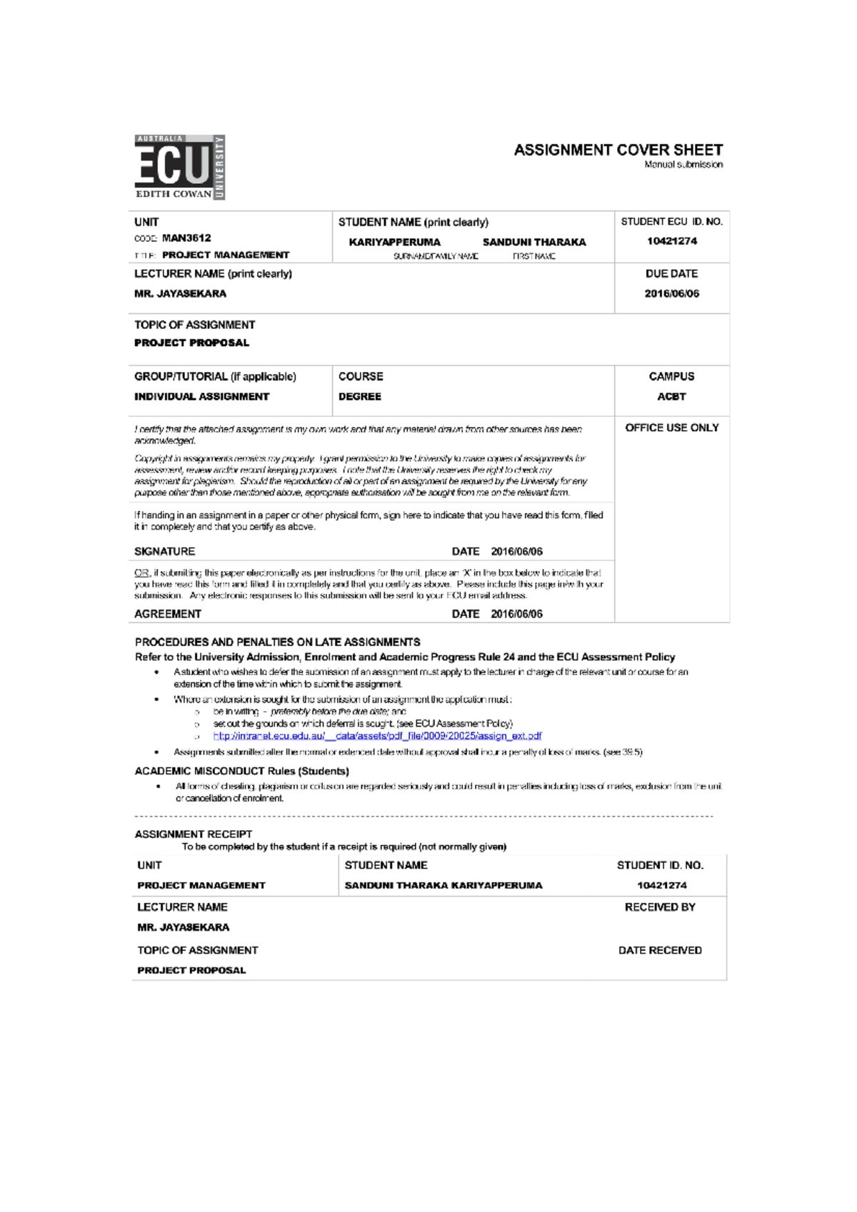 Assignment 2(ECU-10421274) - Table of Contents 1. Introduction “Summer ...